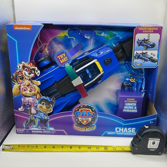 Paw Patrol | Toys | Paw Patrol The Mighty Movie Chase Transform Cruiser ...
